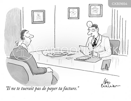 Dessins humoristique et caricaturés avec Paiement Des Factures