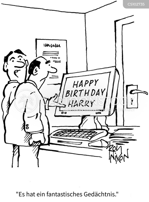 Cartoons und Karikaturen mit Perfekte Erinnerung