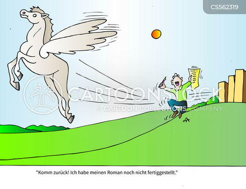 Cartoons und Karikaturen mit Fliegender Pferd