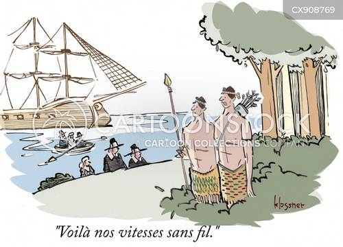 Dessins humoristique et caricaturés avec Colonisation