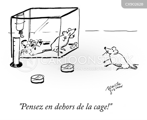 Dessins humoristique et caricaturés avec Pensée En Dehors De La Boîte