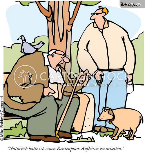 Cartoons und Karikaturen mit Pensioniert