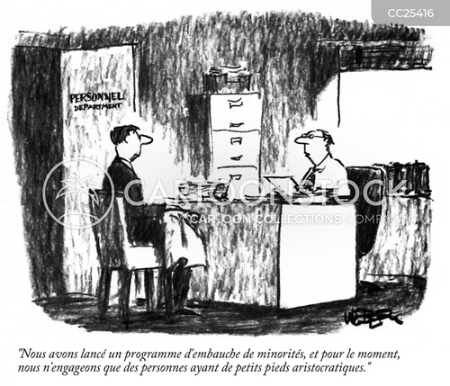 Dessins humoristique et caricaturés avec Programme D'embauche