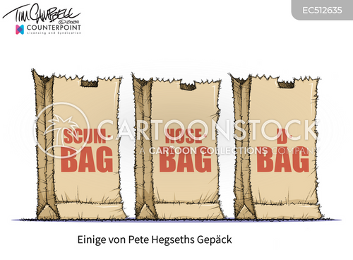 Cartoons und Karikaturen mit Pete Hegseth