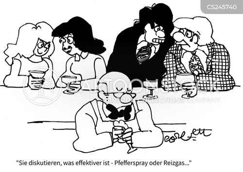 Cartoons und Karikaturen mit Oc-spray