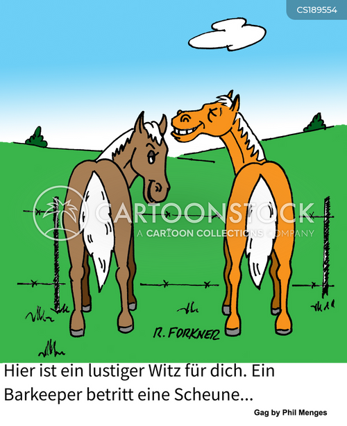 Cartoons und Karikaturen mit Pferdewitz