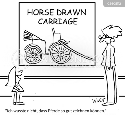 Cartoons und Karikaturen mit Naive Interpretation