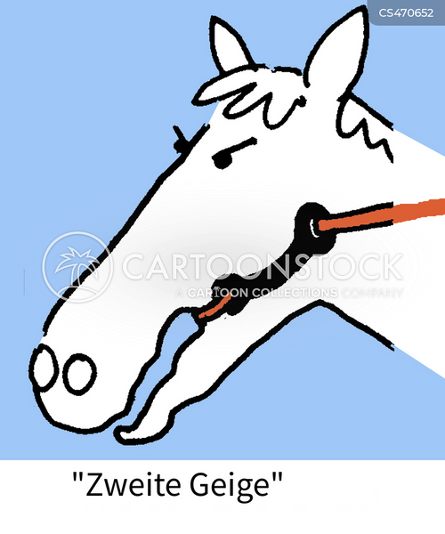 Cartoons und Karikaturen mit Pferdezaumzeug