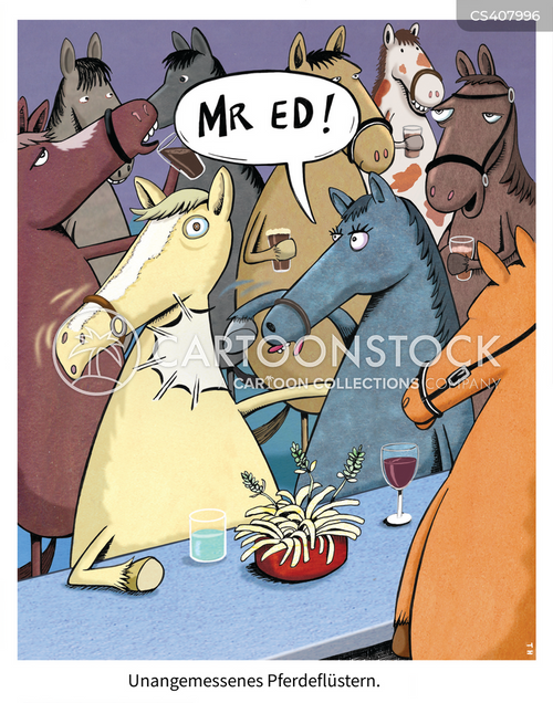 Cartoons und Karikaturen mit Pferd