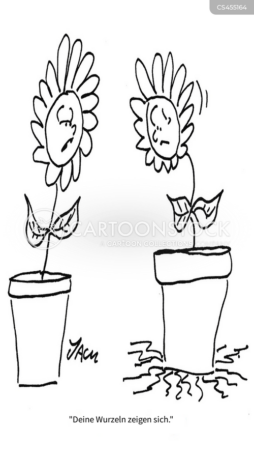 Cartoons und Karikaturen mit Wurzeln