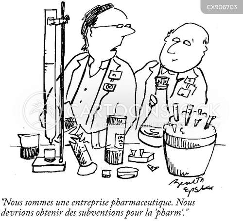 Dessins humoristique et caricaturés avec Pharmaceutique