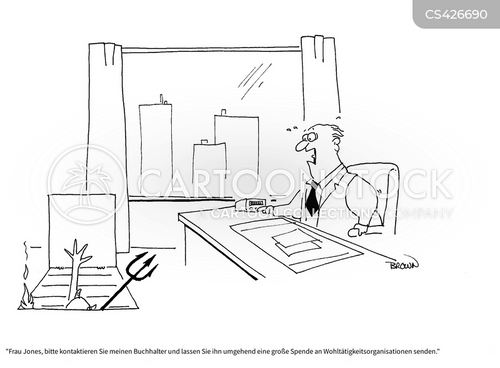 Cartoons und Karikaturen mit Spenden