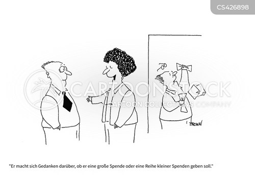 Cartoons und Karikaturen mit Spende