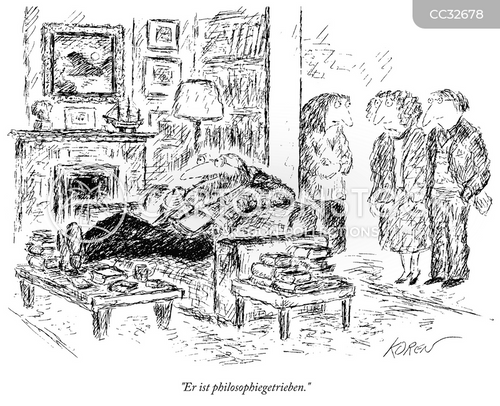 Cartoons und Karikaturen mit Denker
