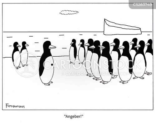 Cartoons und Karikaturen mit Angeber