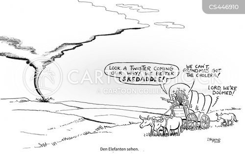 Manifest Destiny Politieke Cartoon