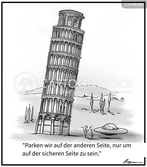 Cartoons und Karikaturen mit Pisa