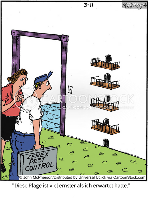 Cartoons und Karikaturen mit Nagetierbefall