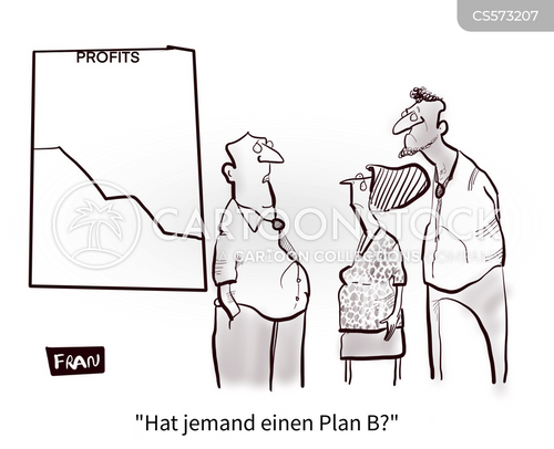 Cartoons und Karikaturen mit Plan C