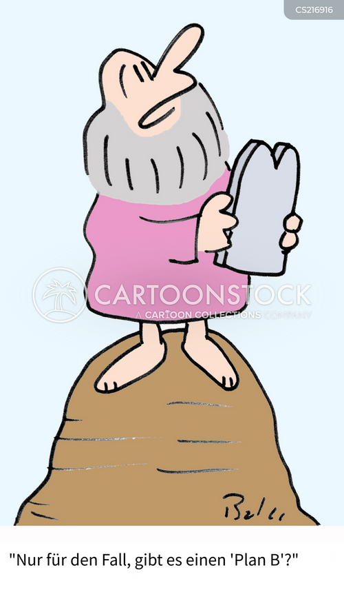 Cartoons und Karikaturen mit Planen