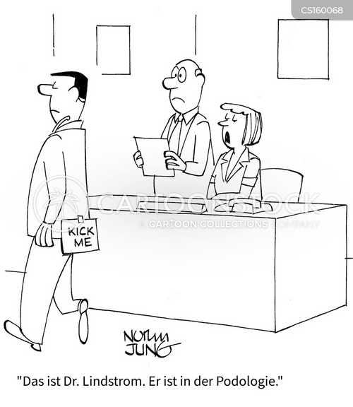 Cartoons und Karikaturen mit Podologie