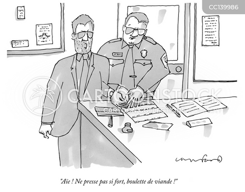 Dessins humoristique et caricaturés avec Procédure D'enquête