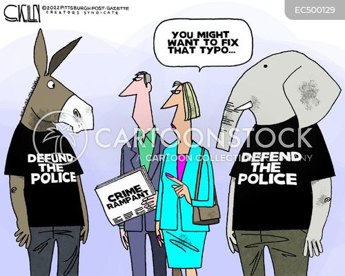 Police Funding Cartoons and Comics - funny pictures from CartoonStock