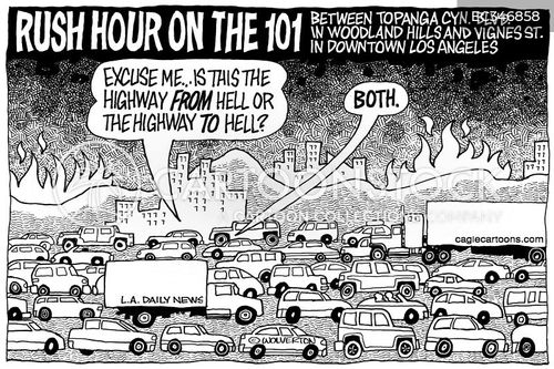 Urban Congestion Cartoons and Comics - funny pictures from CartoonStock