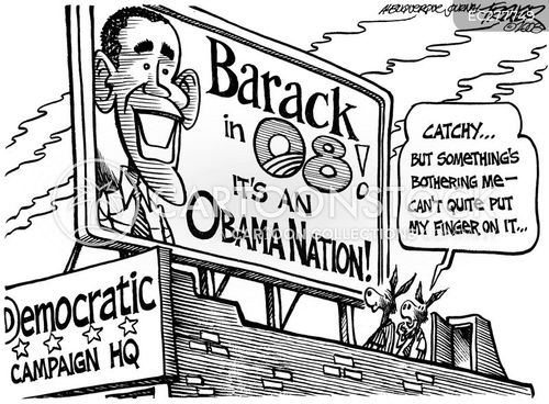 Presidential Slogan Cartoons and Comics - funny pictures from CartoonStock