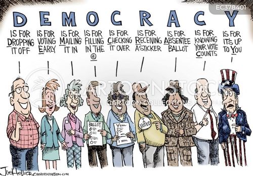 Early Ballot Cartoons and Comics - funny pictures from CartoonStock