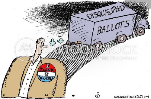 Ballot Nullification Cartoons and Comics - funny pictures from CartoonStock