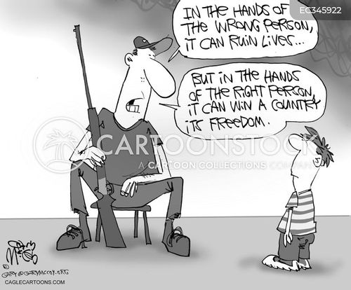 Life-with-guns Cartoons and Comics - funny pictures from CartoonStock