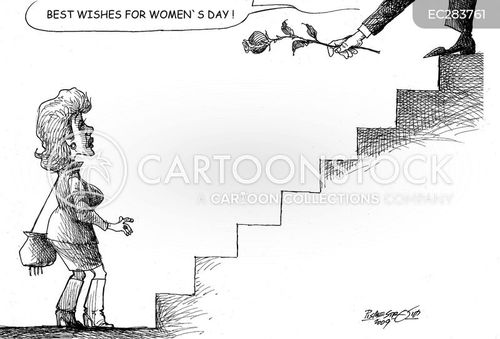 Gender Parity Cartoons and Comics - funny pictures from CartoonStock