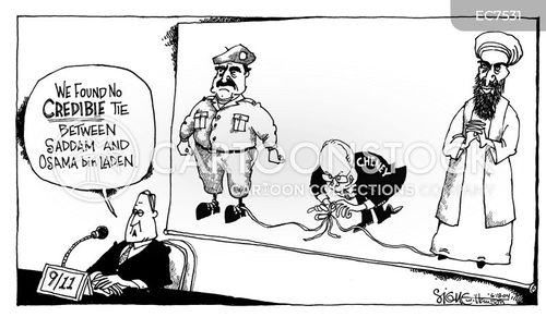 Saddam Bin Laden Cartoons and Comics - funny pictures from CartoonStock