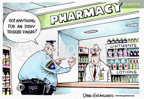 Trigger Finger Cartoons and Comics - funny pictures from CartoonStock