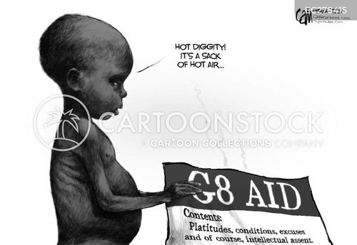 G8 African Aid Cartoons and Comics - funny pictures from CartoonStock