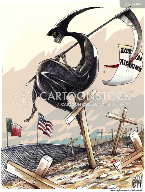 Border Dispute Cartoons and Comics - funny pictures from CartoonStock