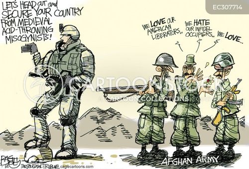 Afghan Army Collapse Cartoons and Comics - funny pictures from CartoonStock