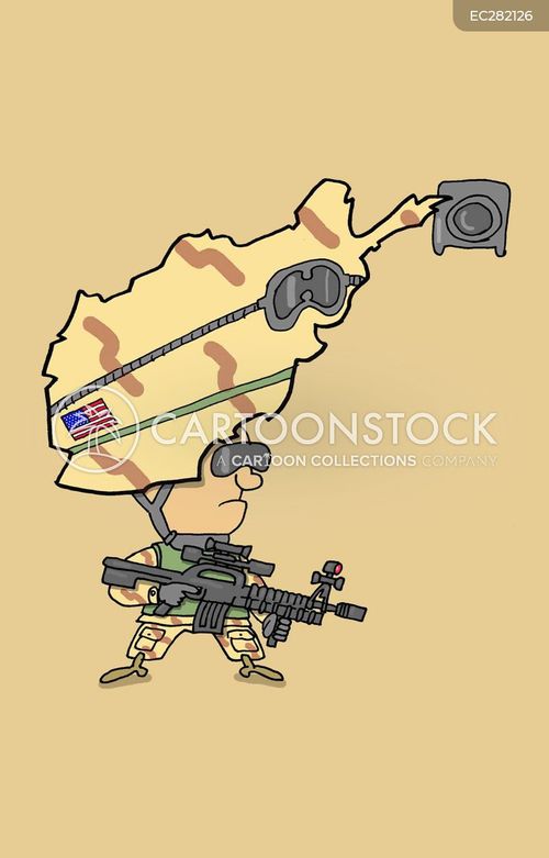 Us Combat Soldiers Cartoons and Comics - funny pictures from CartoonStock