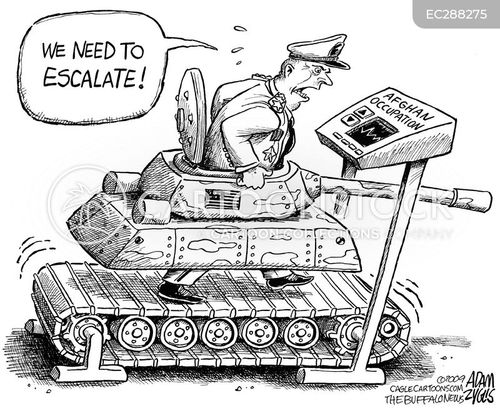 Troop Escalation Cartoons and Comics - funny pictures from CartoonStock