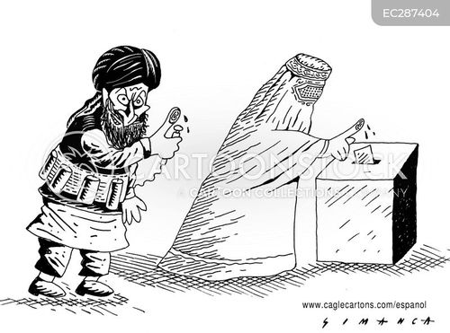 Afghan Ballots Cartoons and Comics - funny pictures from CartoonStock