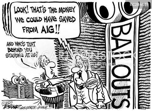 Bailout Money Cartoons and Comics - funny pictures from CartoonStock