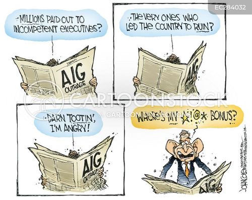 Financial Bonuses Cartoons and Comics - funny pictures from CartoonStock