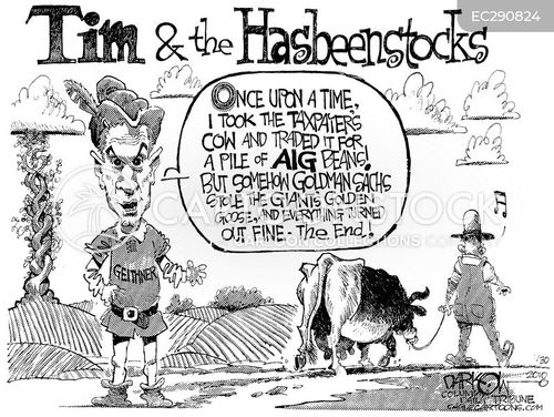 Geithner Treasury Cartoons and Comics - funny pictures from CartoonStock