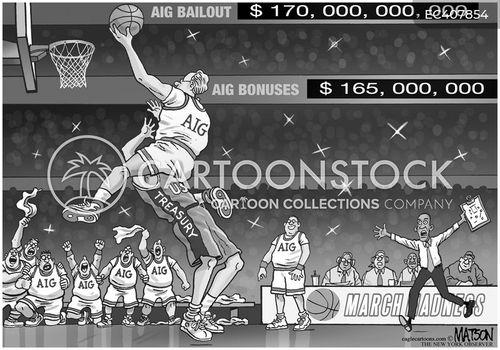 Aig Bonus Madness Cartoons and Comics - funny pictures from CartoonStock