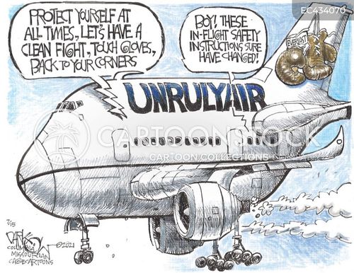 Unruly Passenger Cartoons and Comics - funny pictures from CartoonStock