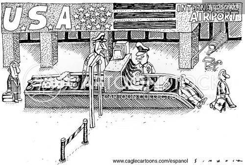 Airport Procedures Cartoons and Comics - funny pictures from CartoonStock