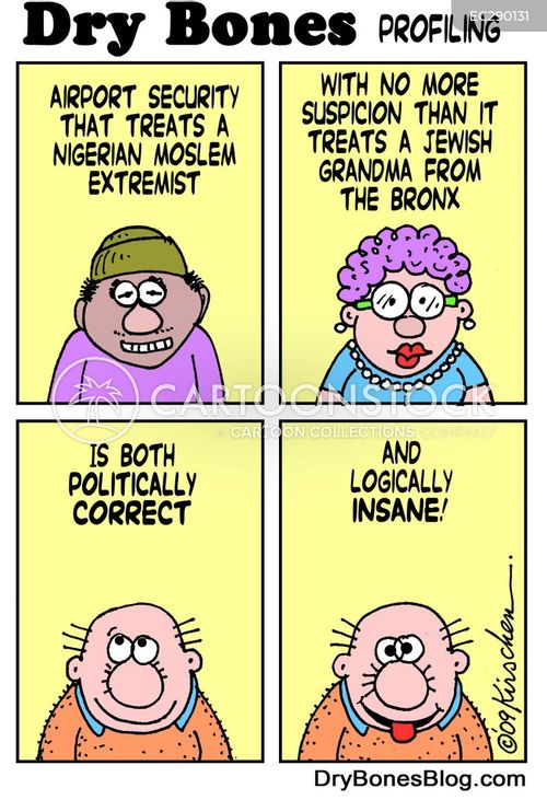 Airport Profiling Cartoons and Comics - funny pictures from CartoonStock