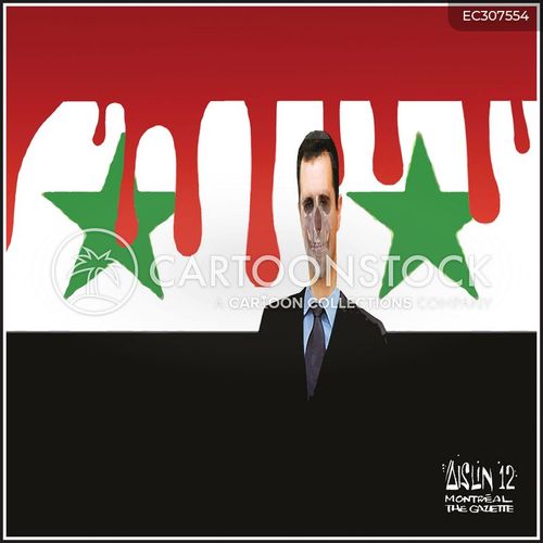 Syria's Stance Cartoons and Comics - funny pictures from CartoonStock