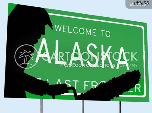 Alaskan Wilderness Cartoons and Comics - funny pictures from CartoonStock